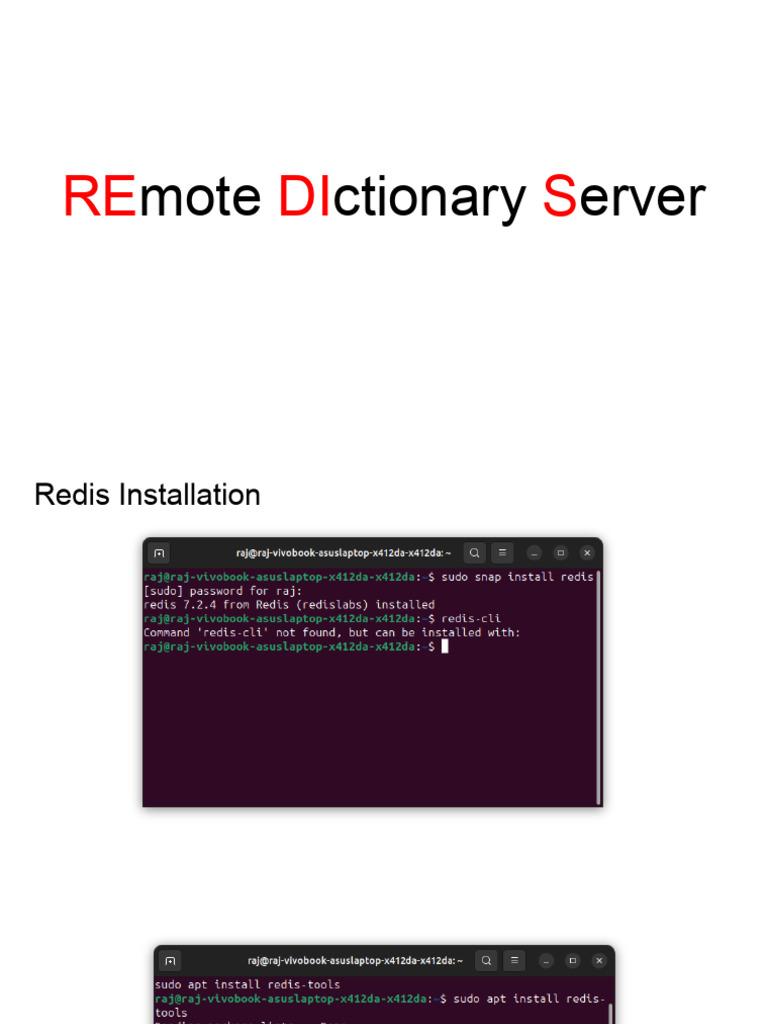 REmote DIctionary Server | PDF | Databases | String (Computer Science) REmote DIctionary Server | PDF | Databases | String (Computer Science)