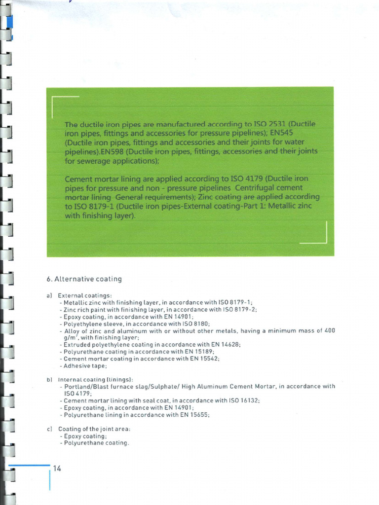 Ductile Iron Pipe Specification Pdf