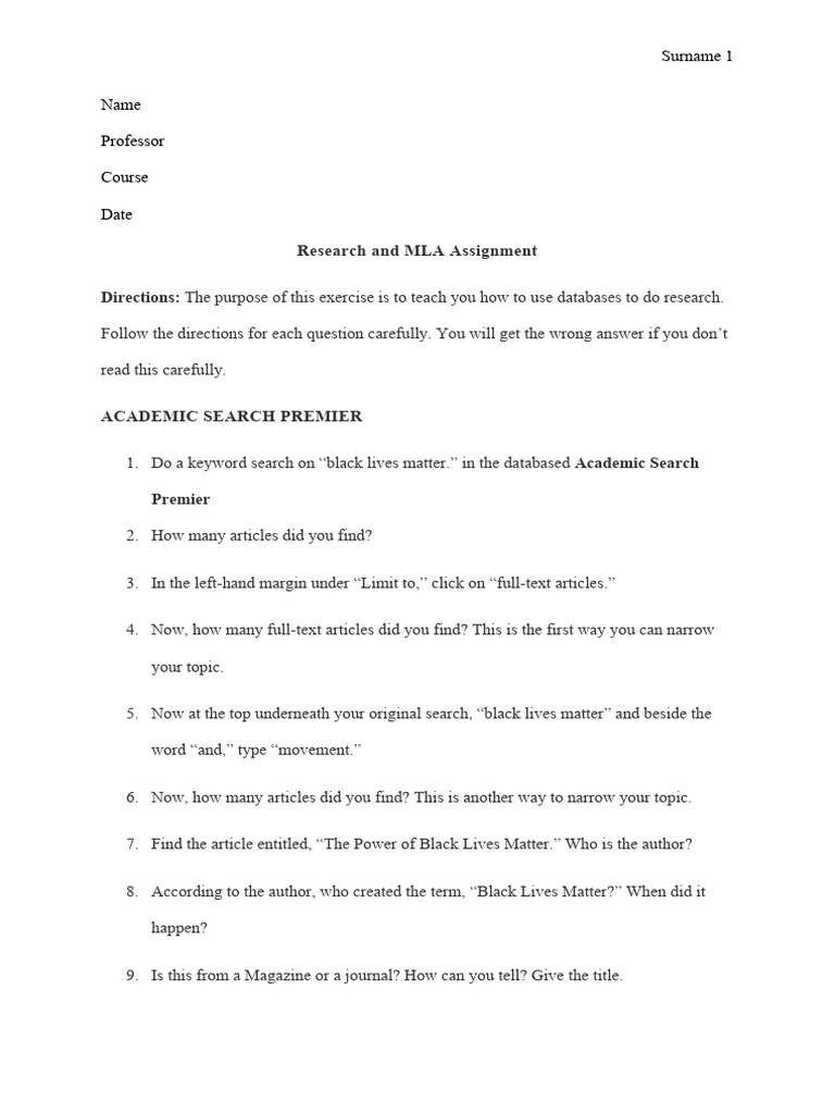 Research and MLA Assignment | PDF | Citation | Academic Publishing