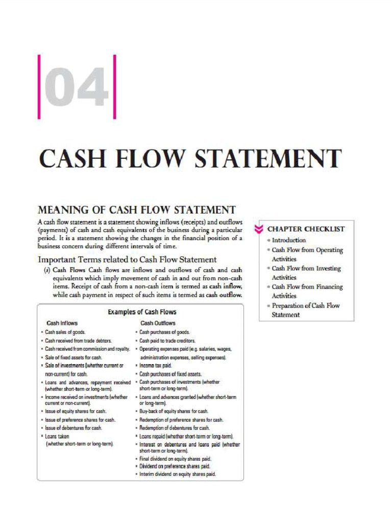 Cash Flow Statement | PDF