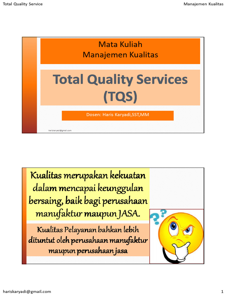 QM-07-Total Quality Services (TQS) | PDF