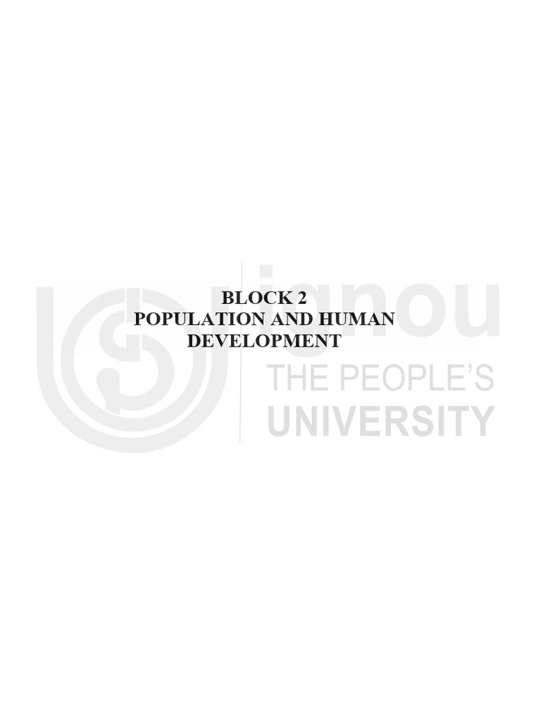 Block 2 | PDF | Demography | Total Fertility Rate
