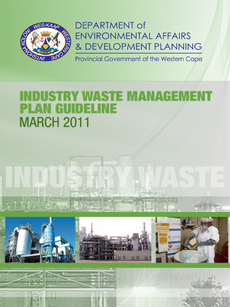 Industry Waste Management Plan Guideline | PDF | Waste | Waste Management