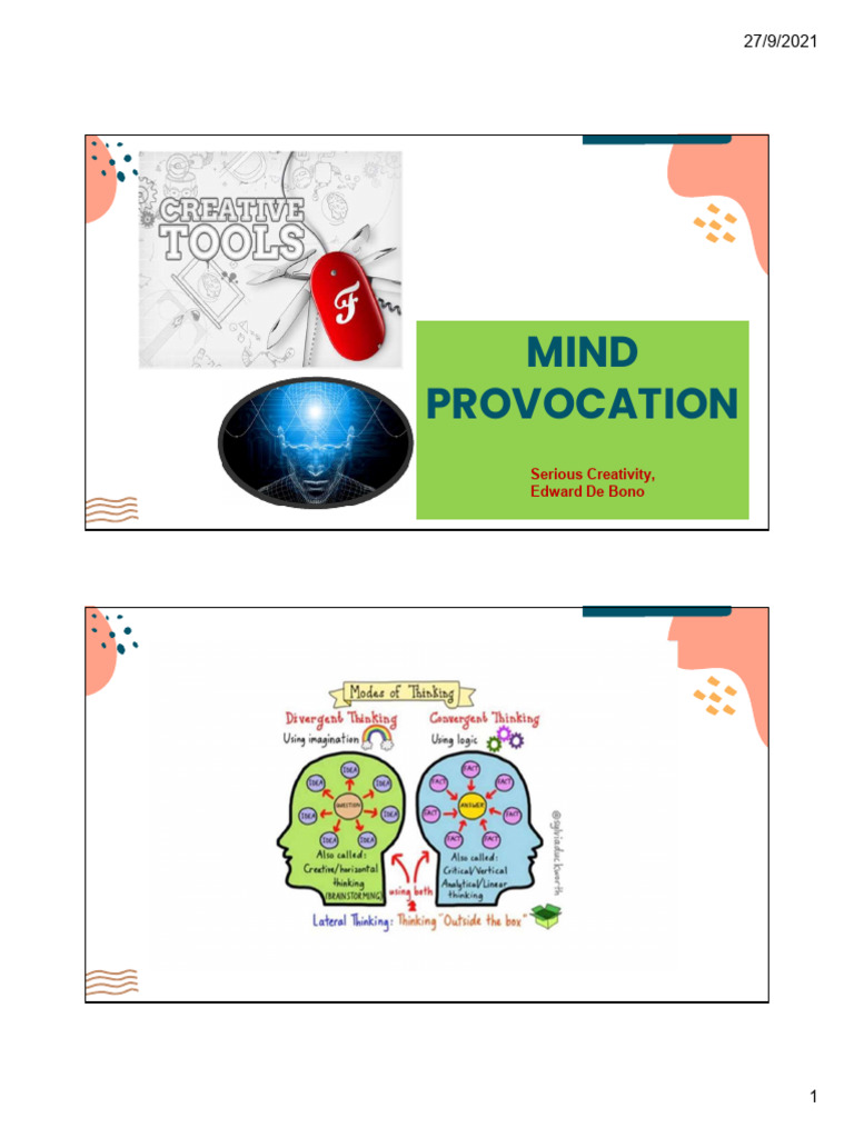 Lateral Thinking Techniques | PDF | Thought | Neuroscience