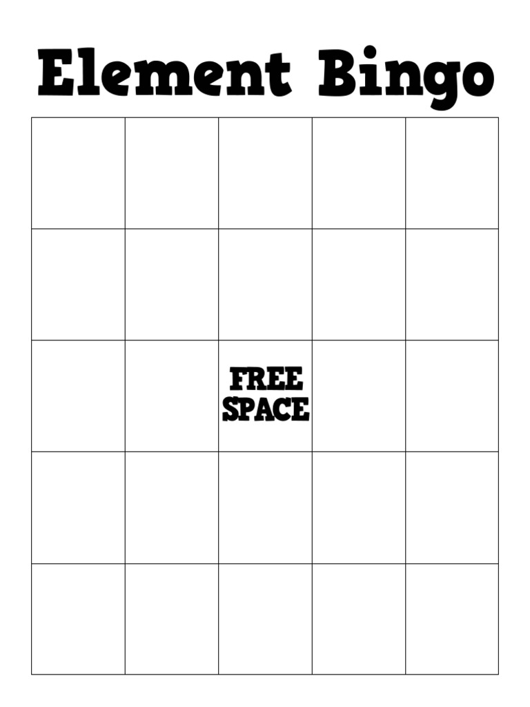 Element Bingo | PDF