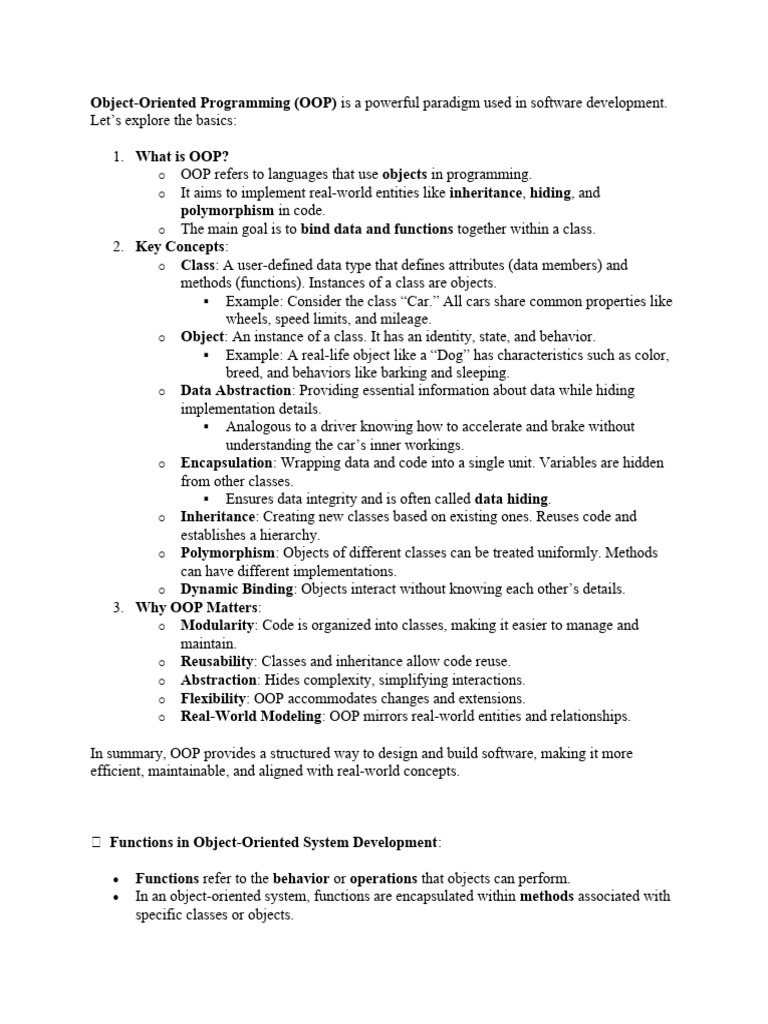 Object Orinted Software Engineering Chapter 2 Pdf Object Oriented Programming Method