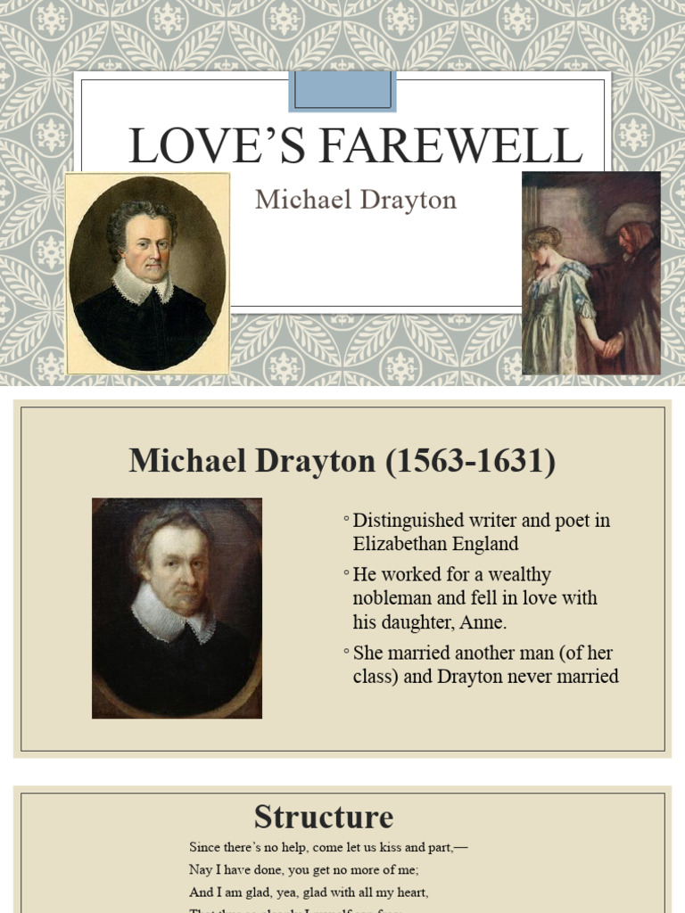 Love's Farewell: Michael Drayton's Poem | PDF