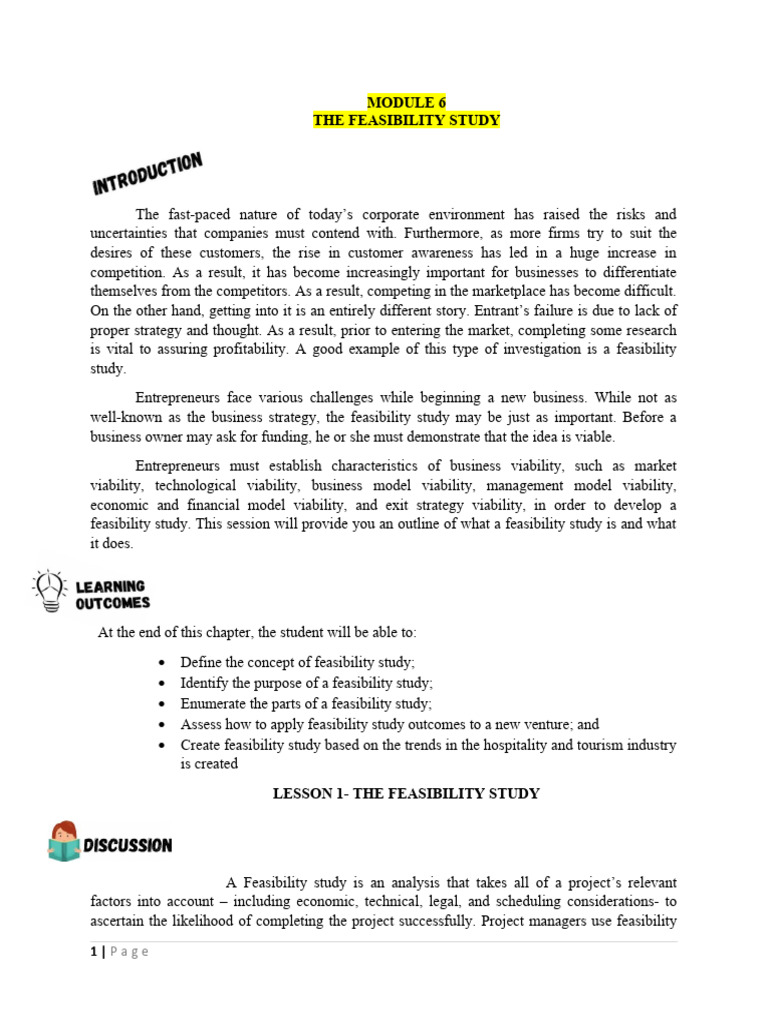 Module 6 Feasibility Study | PDF | Feasibility Study | Balance Sheet