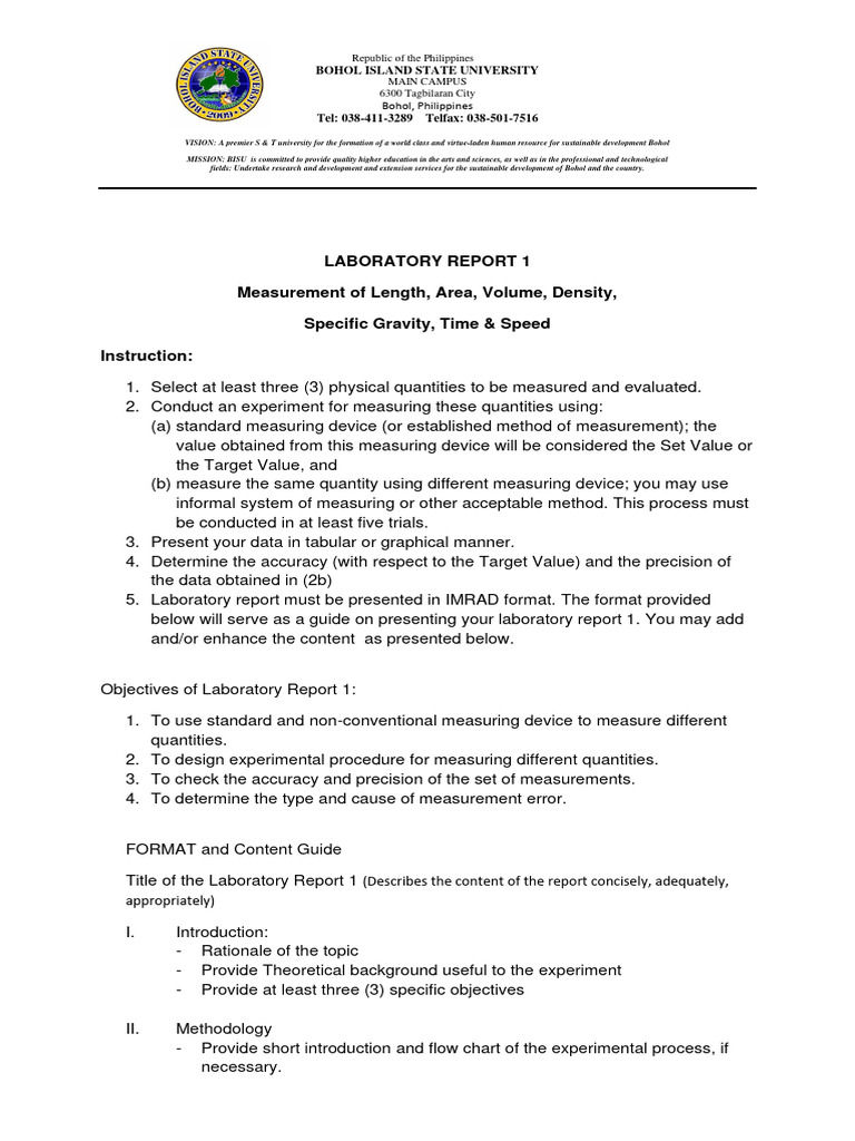 Laboratory Report on Measurement Techniques | PDF | Accuracy And ...