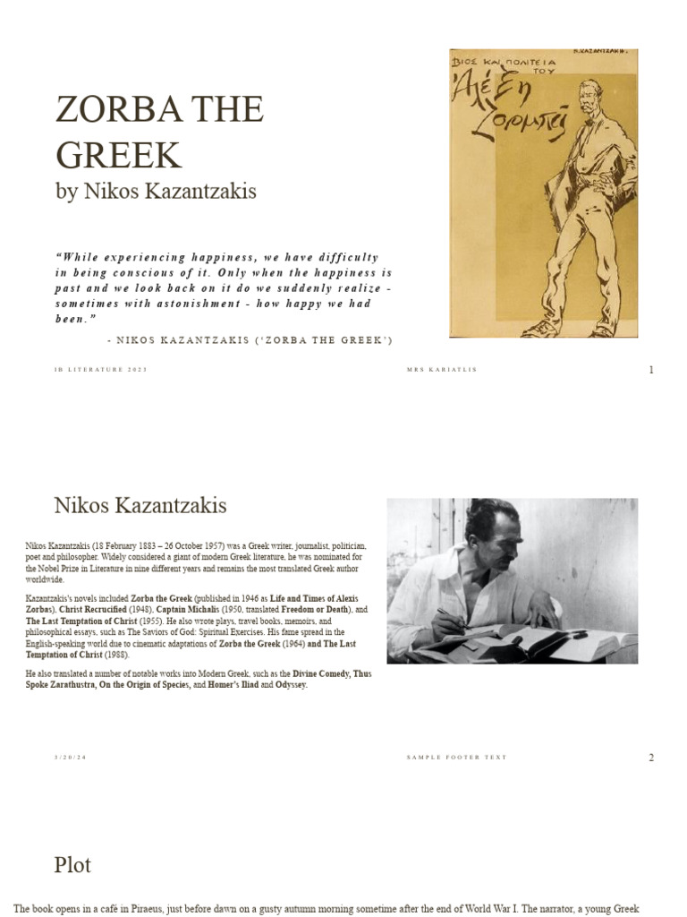 Zorba The Greek | PDF