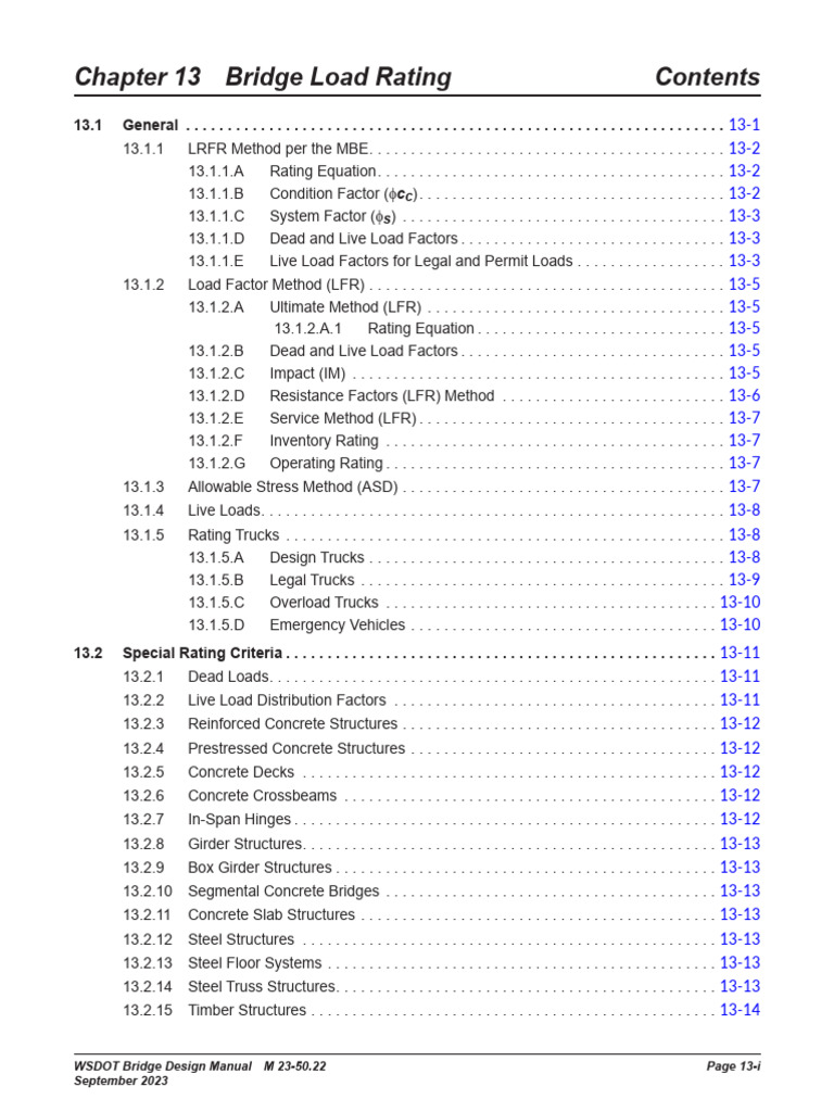 Bridge Load Rating Guide 2023 | PDF | Bridge | Structural Load