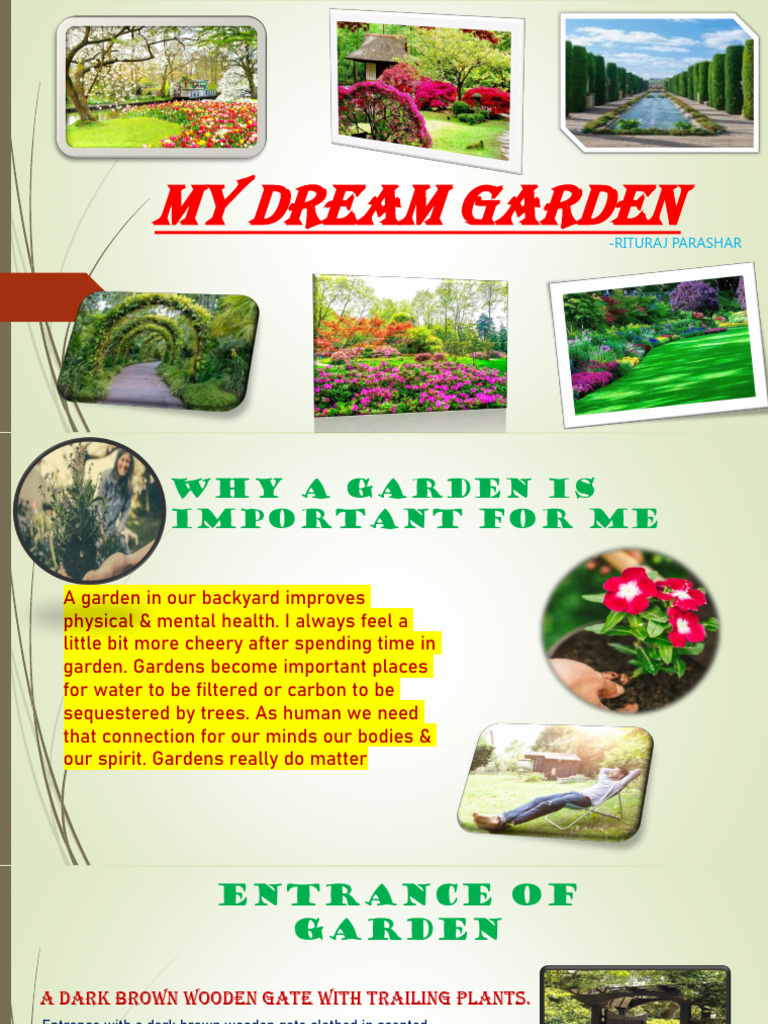 My dream garden | PDF | Gardens | Flowers