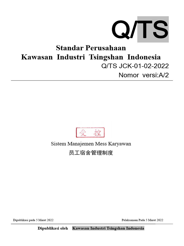 Sistem Manajemen Mess Karyawan | PDF