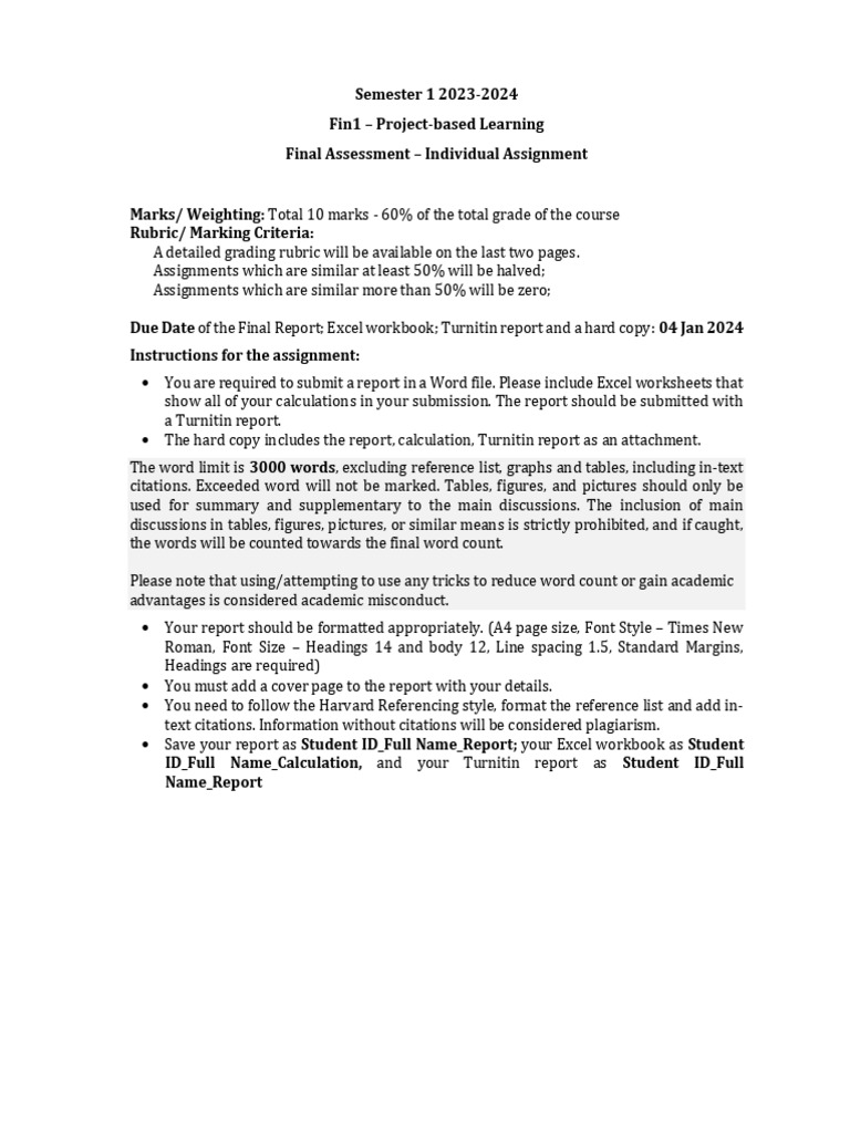 Fin1 Individual Assignment | PDF | Retirement