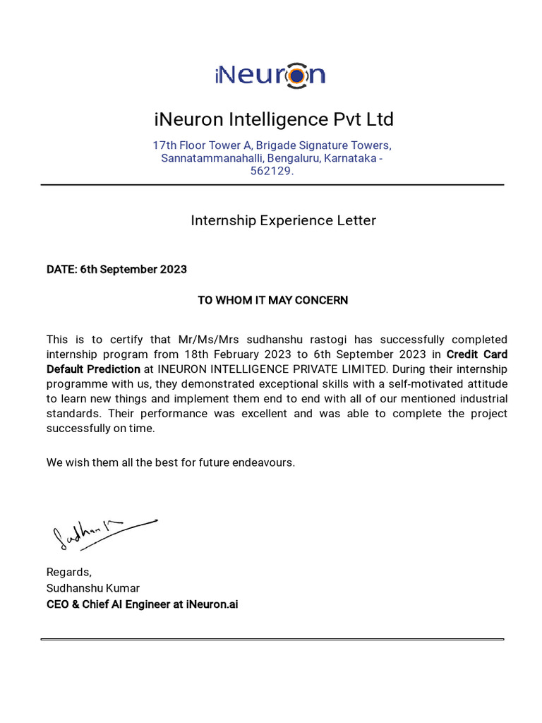 INeuron | PDF | Business