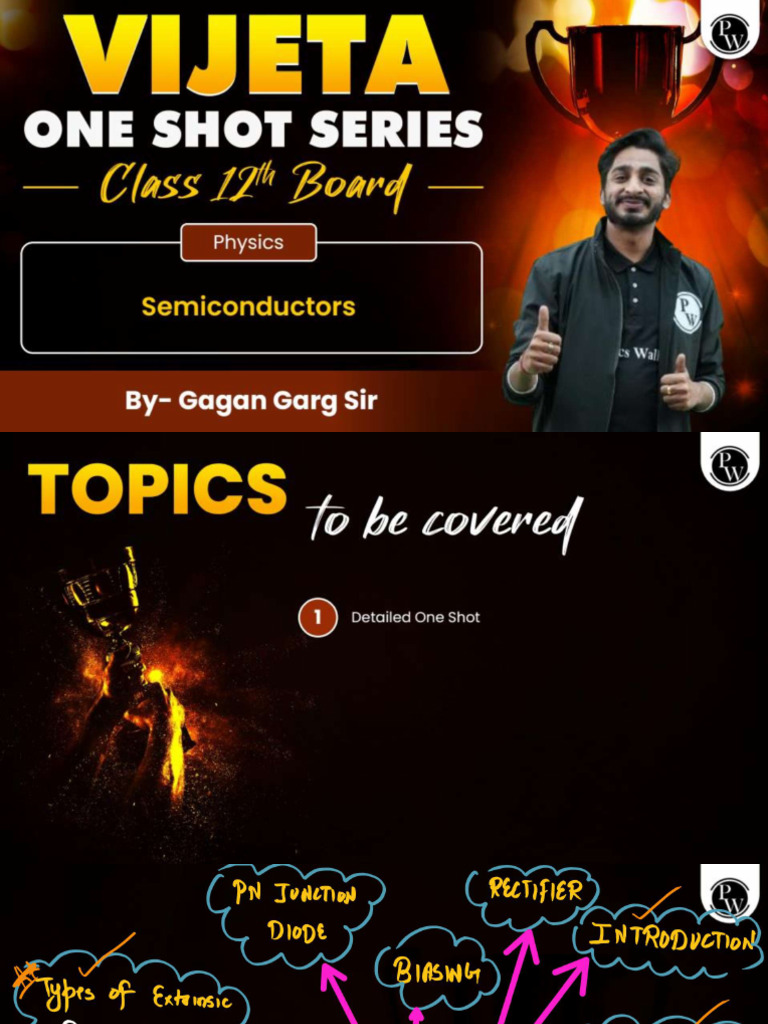 Semiconductor - Class Notes - Vijeta Series Class-12th | PDF