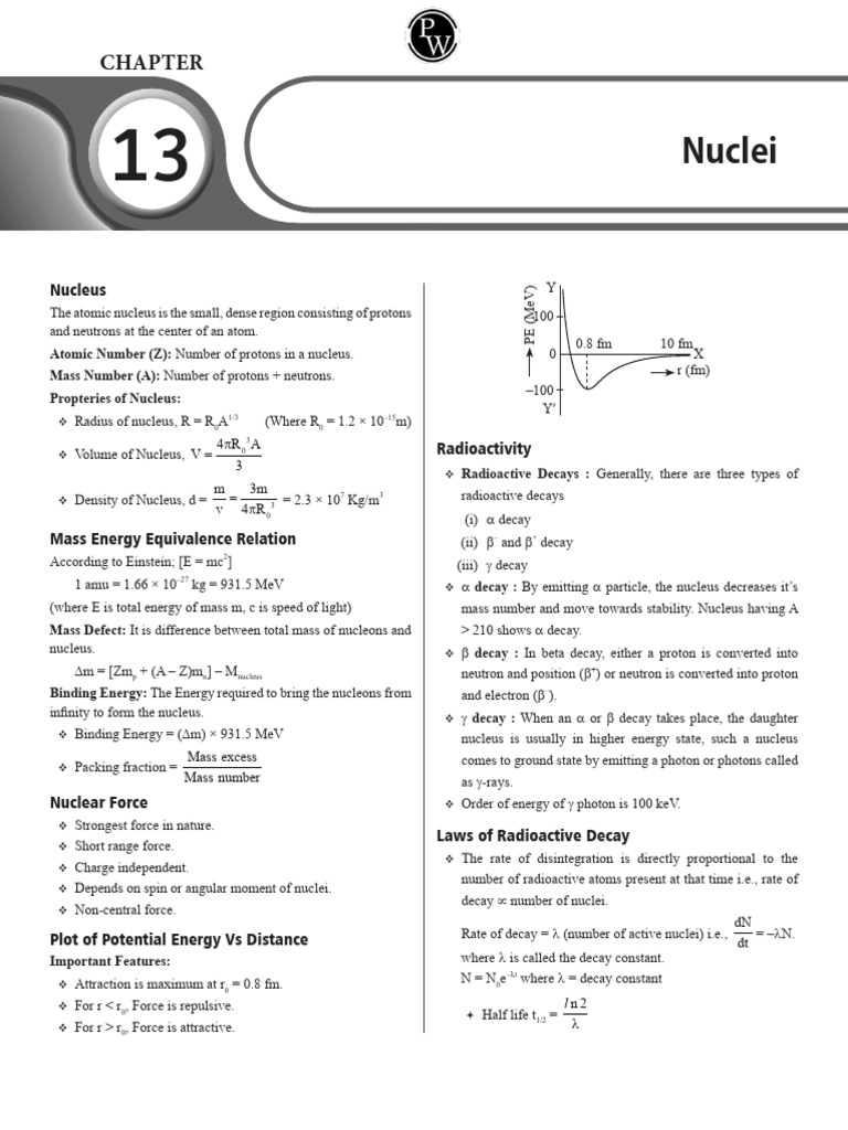 Understanding Atomic Nucleus and Radioactivity | PDF | Atomic Nucleus ...