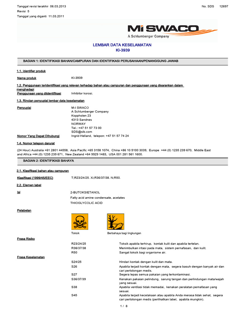 Ki-3939 SDS Ap Id | PDF | Sains & Matematika