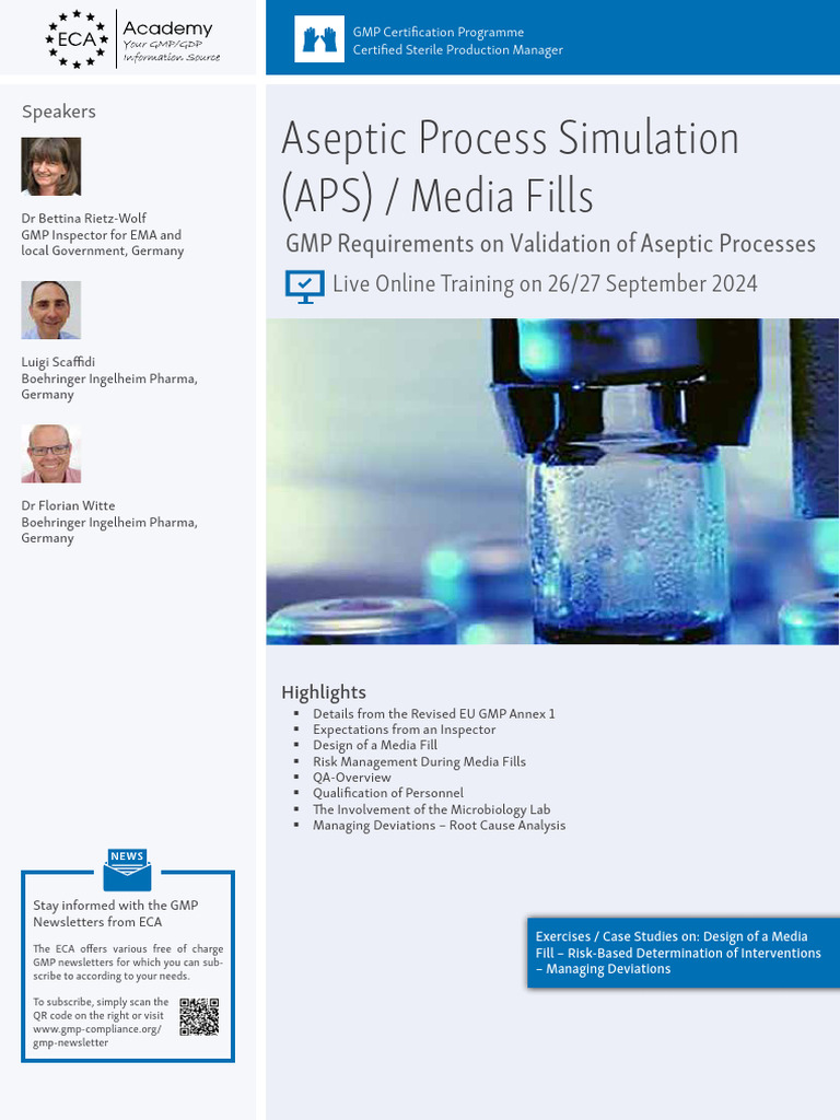 Aseptic Process Simulation Training | PDF | Risk Management | Simulation
