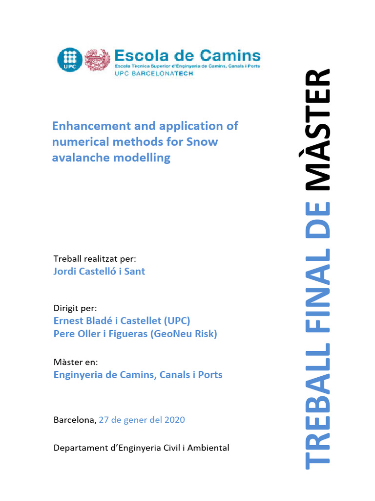 TFM JordiCastellóSant | PDF | Snow | Fracture