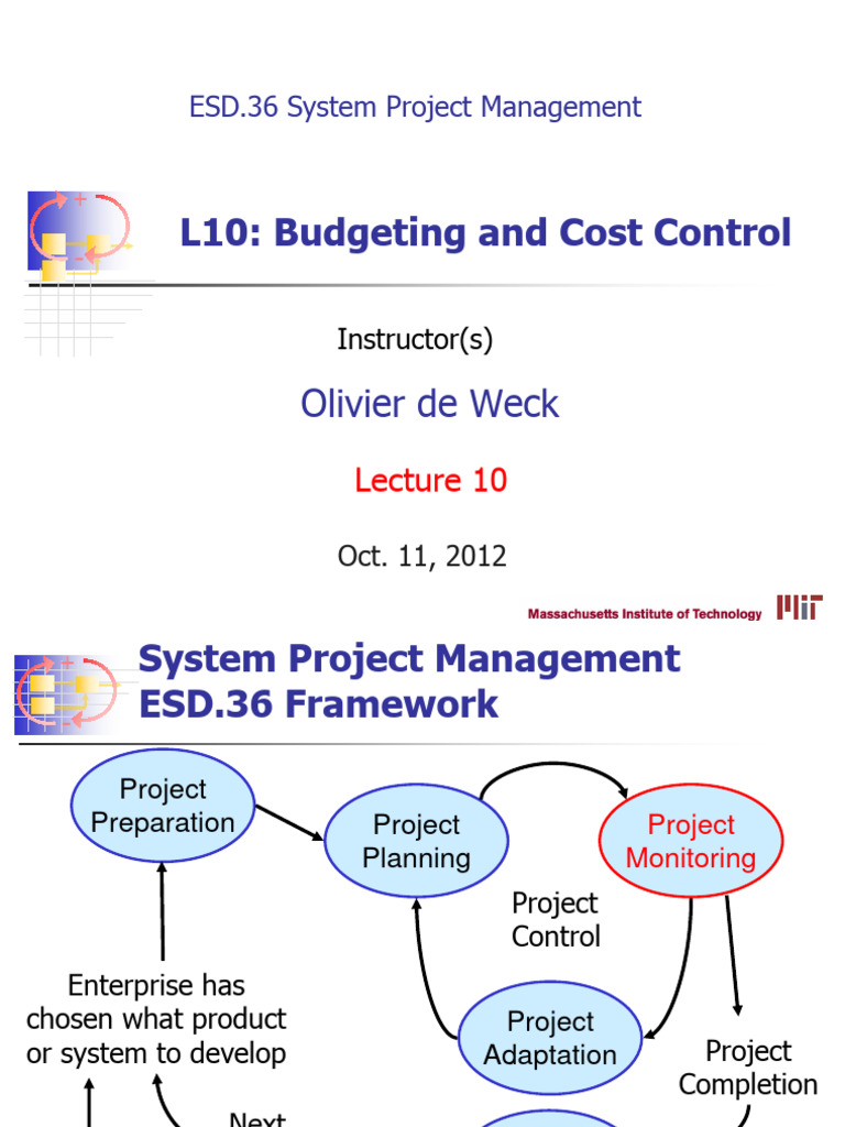 Budgeting and cost managment_Lec10 | PDF | Business | Project Management