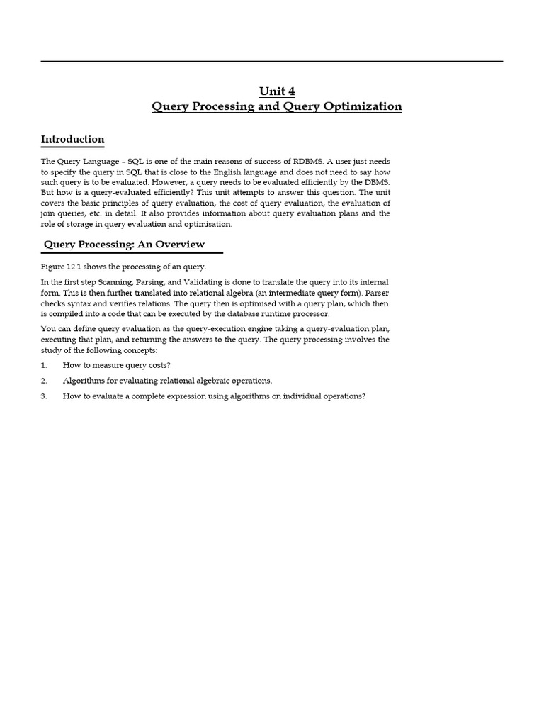 Unit 4 | PDF | Database Index | Relational Model