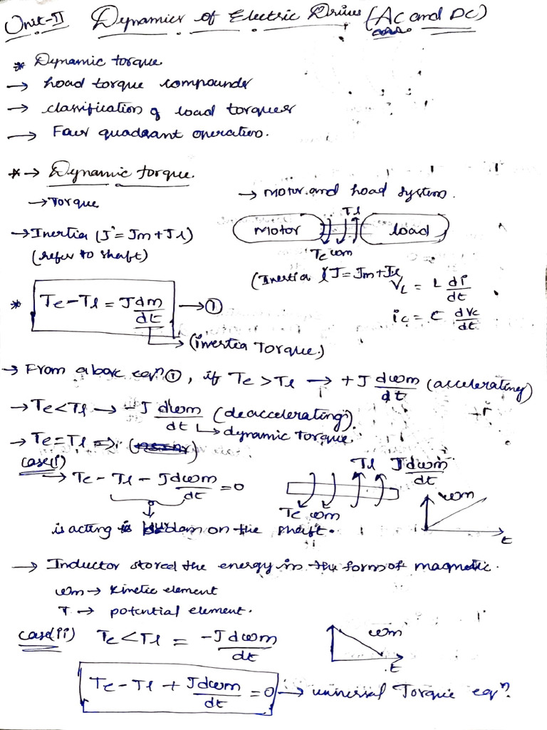 Motor Torque Dynamics Guide | PDF | Teaching Methods & Materials