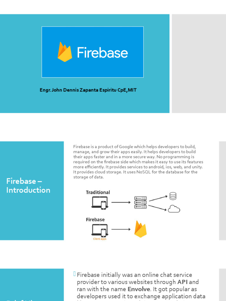 Firebase Database | PDF | Information Technology | Computer Science