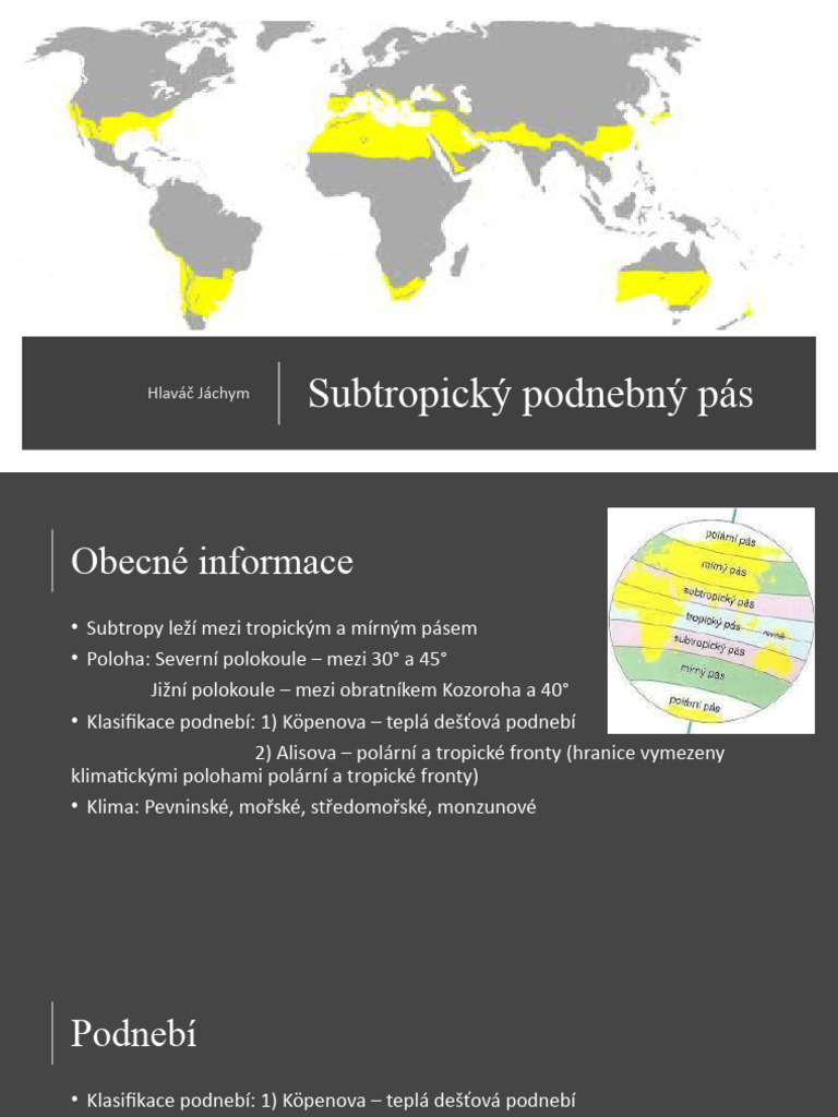 Subtropický Podnebný Pás | PDF