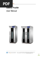 Baxter Proofer User Manual | PDF