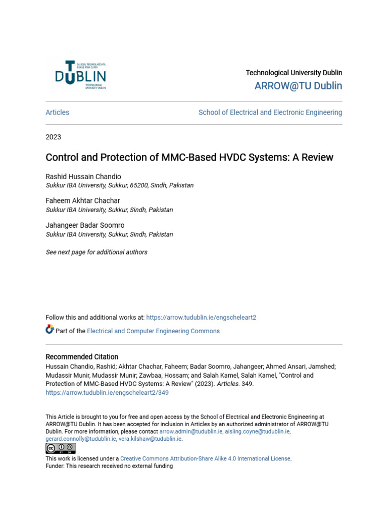 MMC-Based HVDC Systems Review | PDF | High Voltage Direct Current | Electric Power Transmission