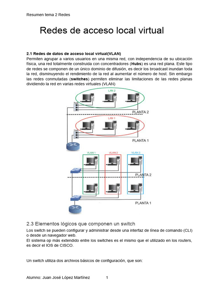 Tema 2 Redes de Datos | PDF | Conmutador de red | Informática