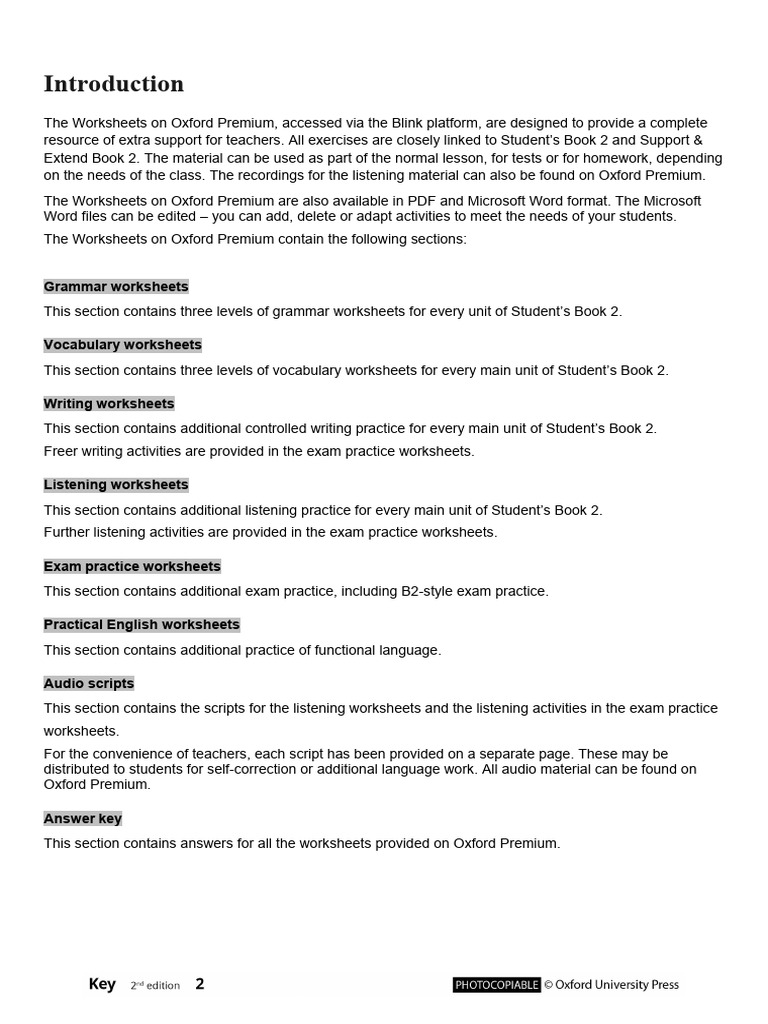 Key2e L2 Worksheets Answer Key | PDF | Worksheet | Recycling