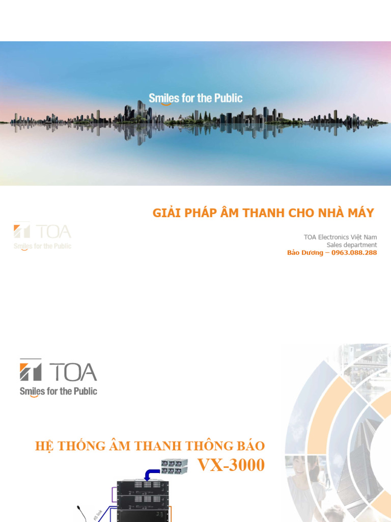 Public Address System + Conference System - TOA Electronics Viet Nam | PDF