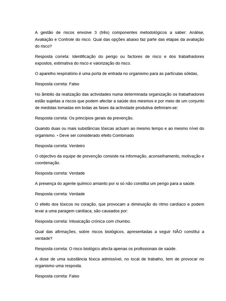 Correcao Do Teste de HSST | PDF | Coração | Toxicidade