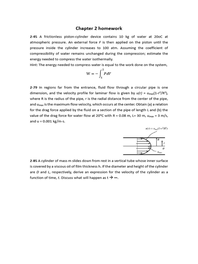 Homework in Chapter 2 日 | PDF