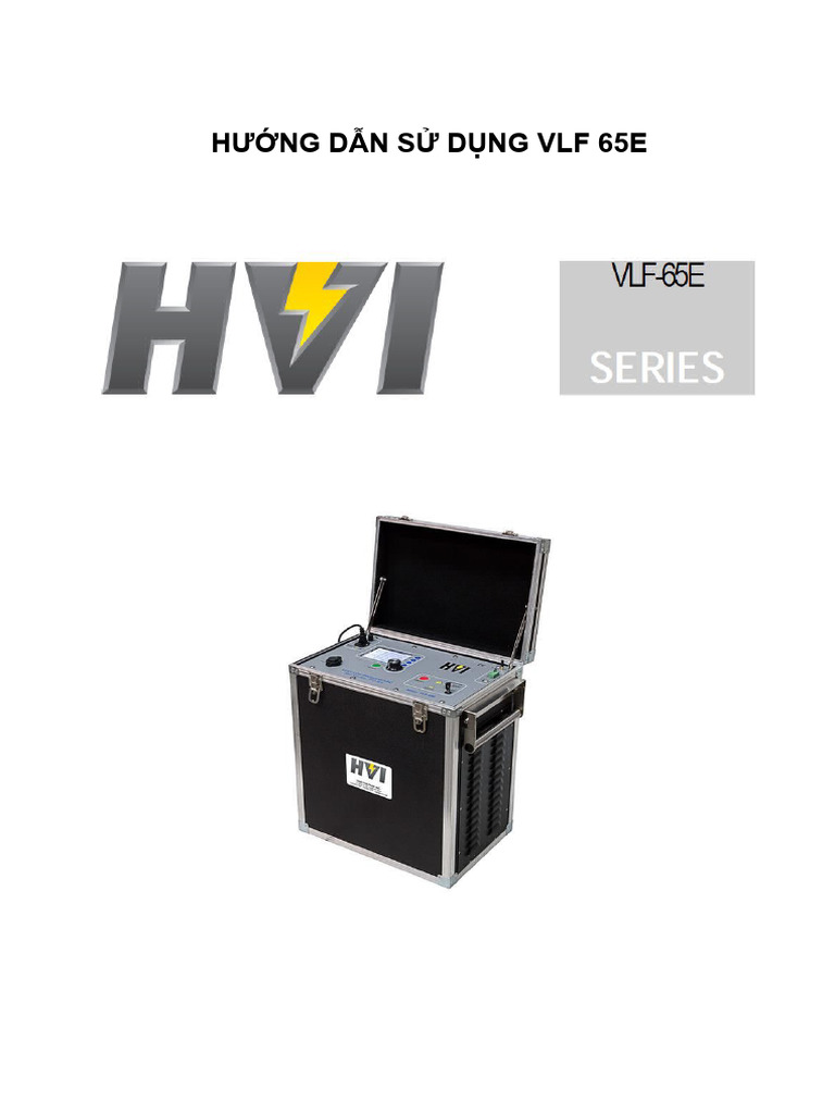 4 Huong Dan Su Dung VLF 65E | PDF