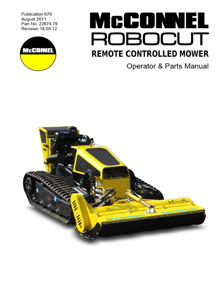 RoboCut - Operator & Parts Manual - McConnel | PDF | Engines | Radiator