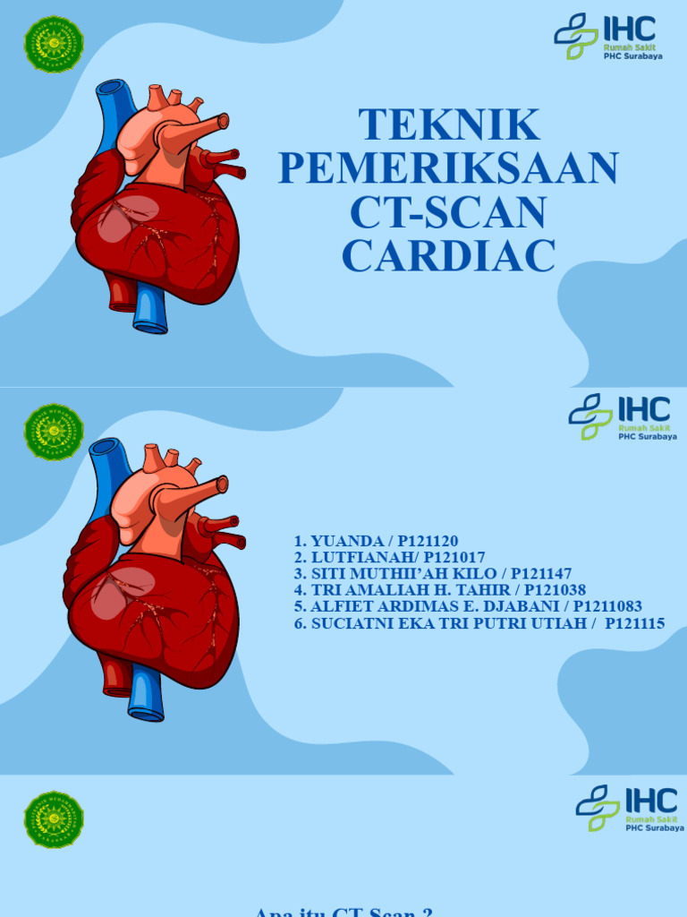 Teknik Pemeriksaan CT Scan Jantung | PDF | Kesehatan Holistik | Sains ...