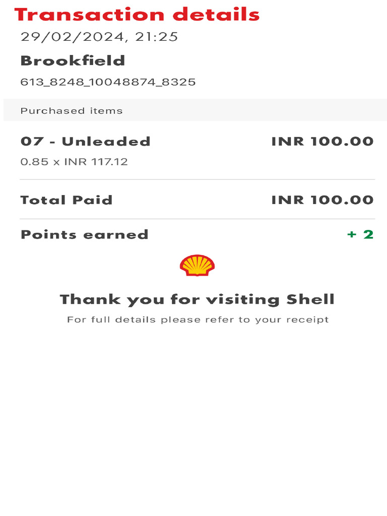 Petrol Bill - 29 - 02 | PDF