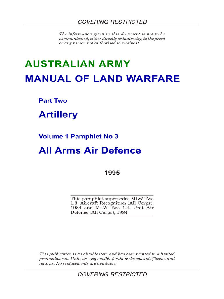 All Arms Air Defence (Australian Army) | PDF | Anti Aircraft Warfare ...
