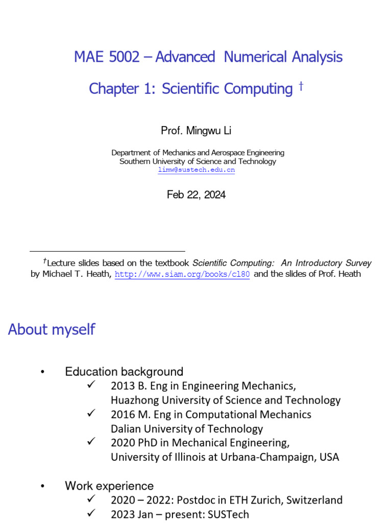Chapter 1 Introduction Pdf Numerical Analysis Approximation 