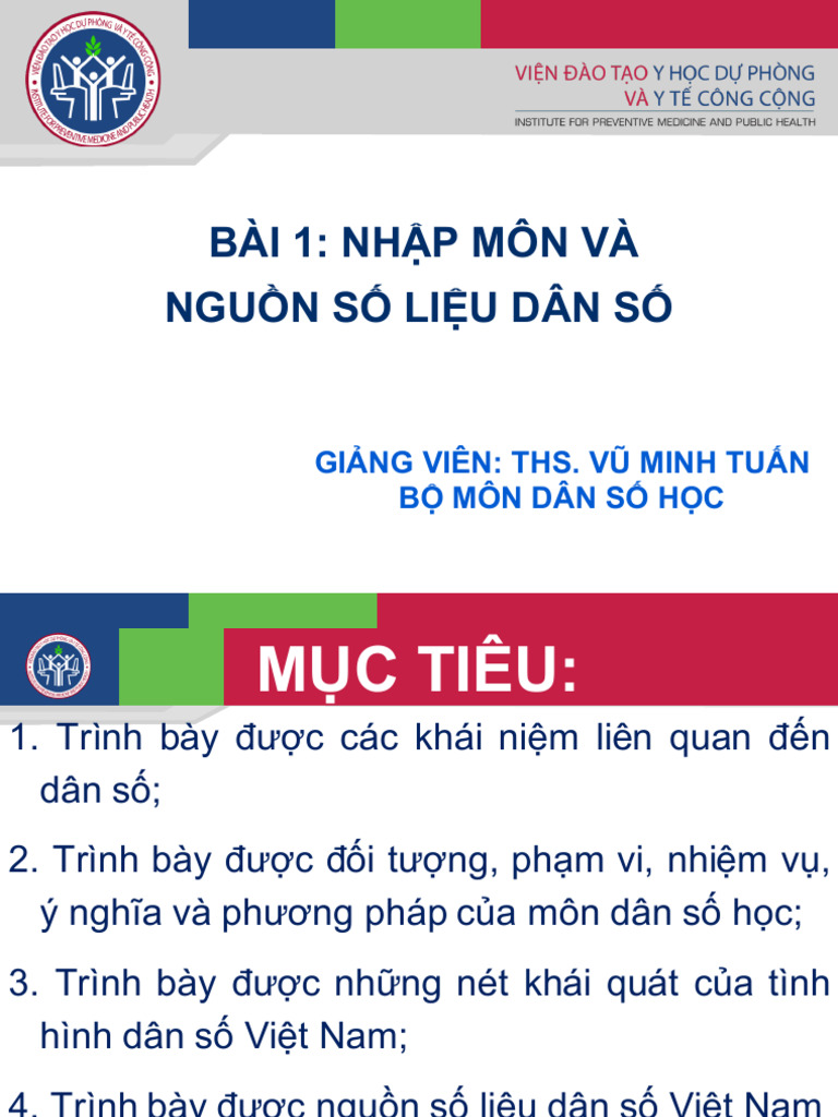 Bai 1. Nhap Mon Va Nguon So Lieu Dan So | PDF