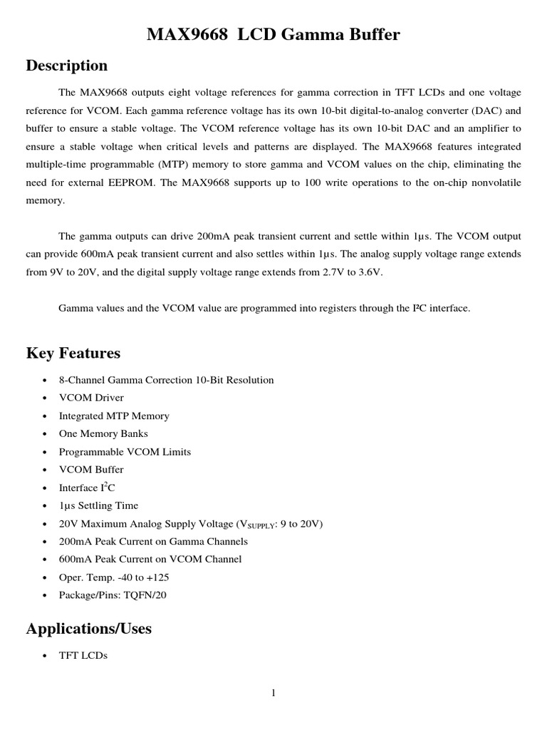 Max9668 Etc | PDF | Computers
