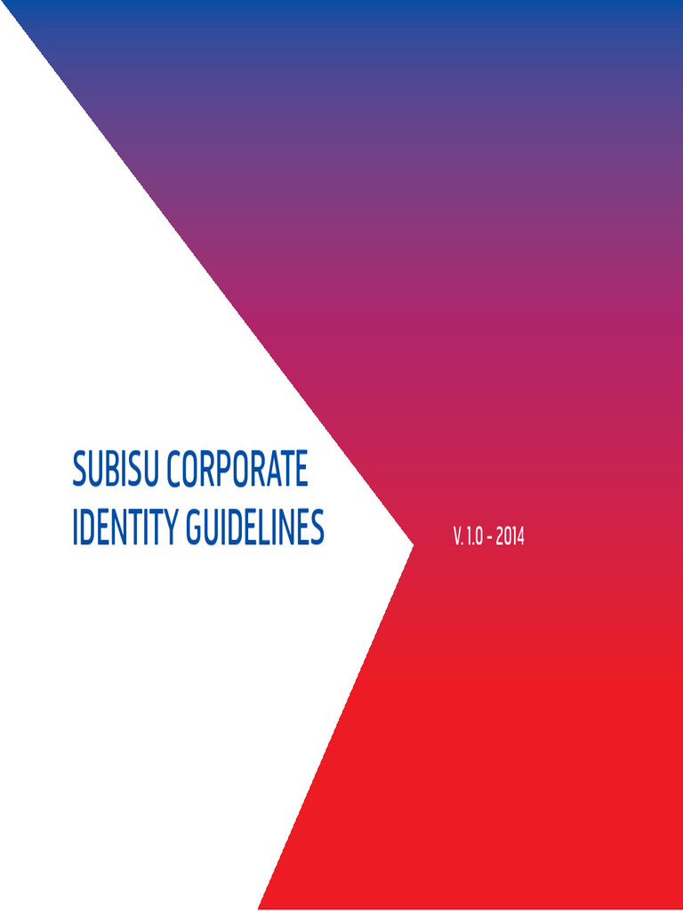 Subisu Corporate Identity Guidelines 2014 | PDF | Logos | Typefaces