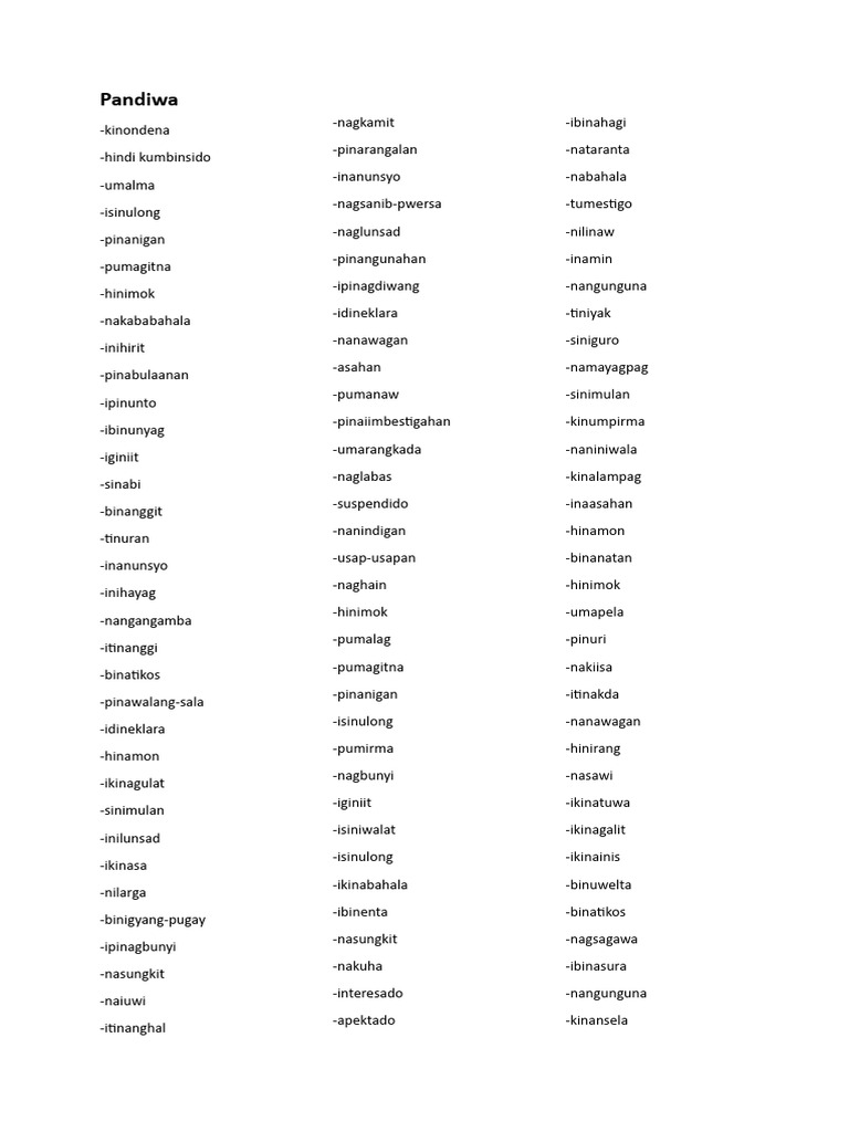 Pandiwa sa balita | PDF