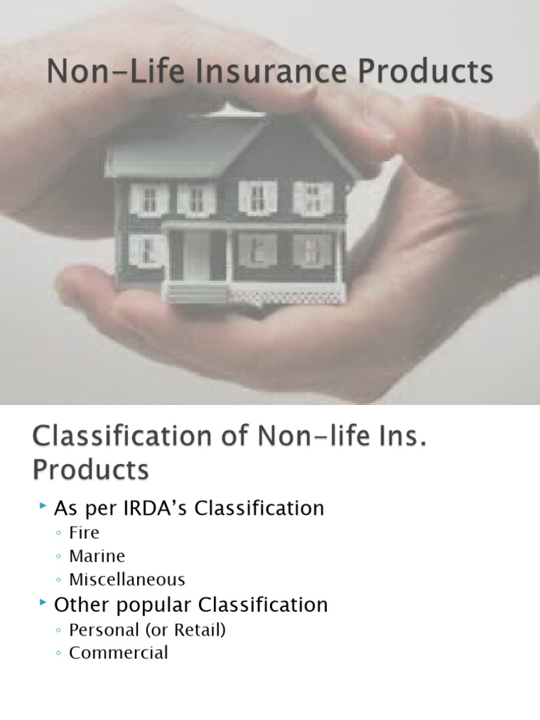 Types of Non-Life Insurance Products | PDF | Insurance | Liability ...