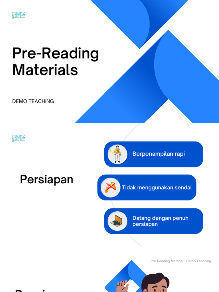 Pre-Reading Materials - Offline Demo Teaching | PDF
