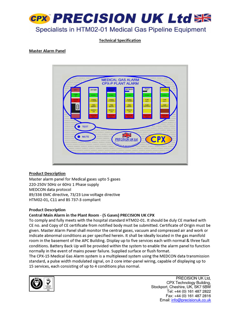 Master Alarm Precision | PDF | Cable Television | Switch