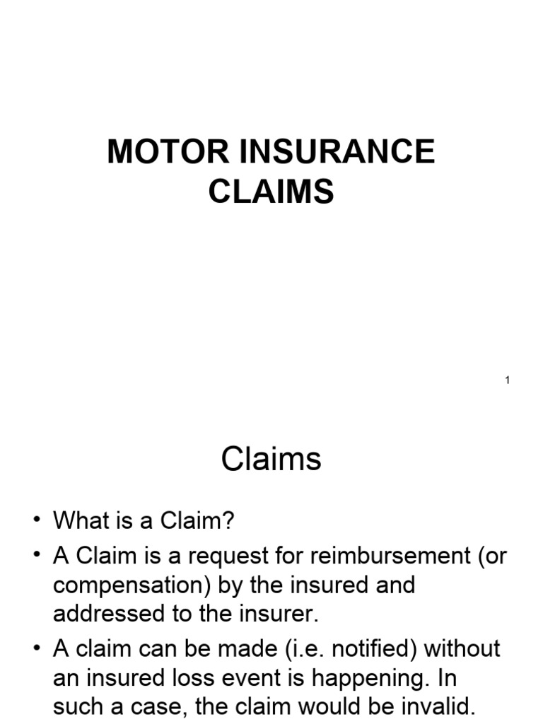 7.2 Motor Insurance Claims | PDF | Insurance | Vehicle Insurance